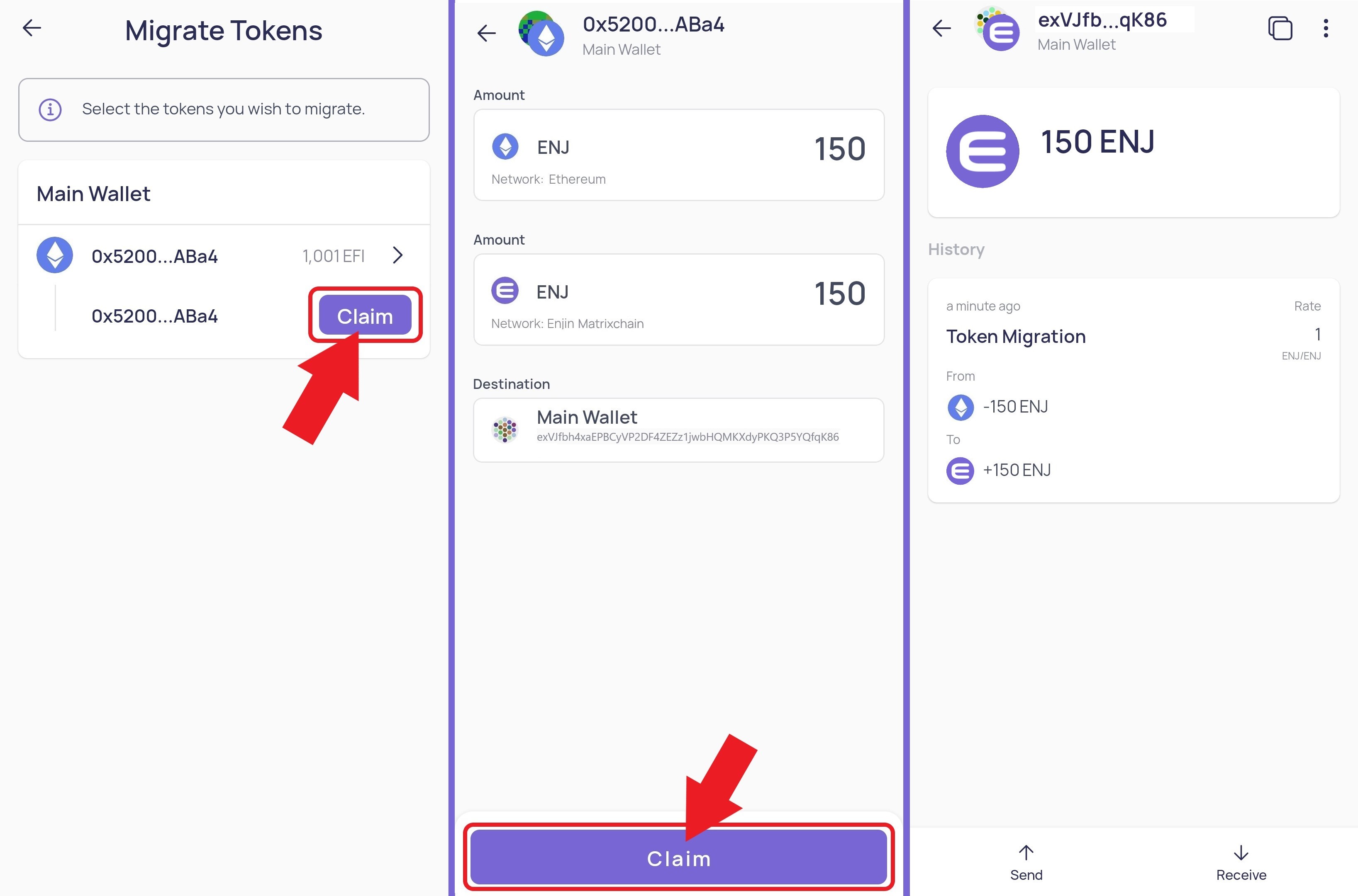 How to migrate ERC20 ENJ / EFI tokens to Native ENJ – Enjin