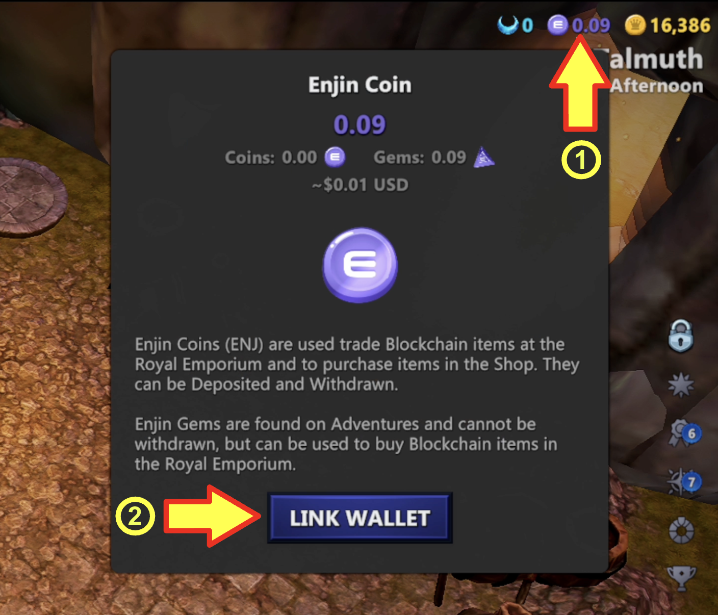 Connecting Your Enjin Wallet to a Game – Enjin