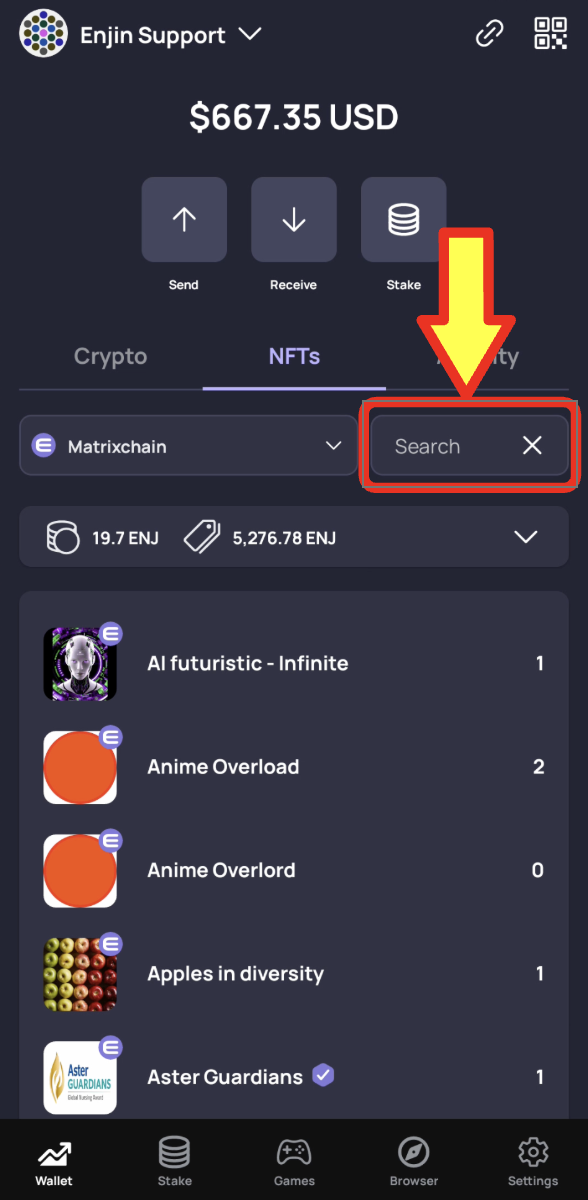 Exploring Your Tokens – Enjin