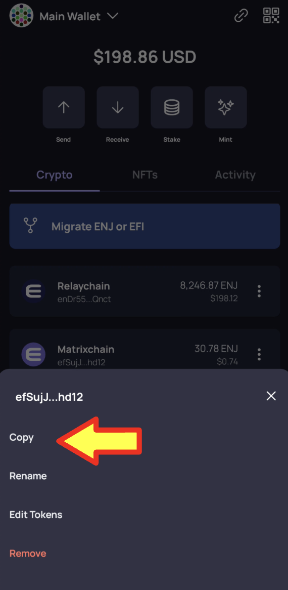 How To Find Your Wallet Address – Enjin